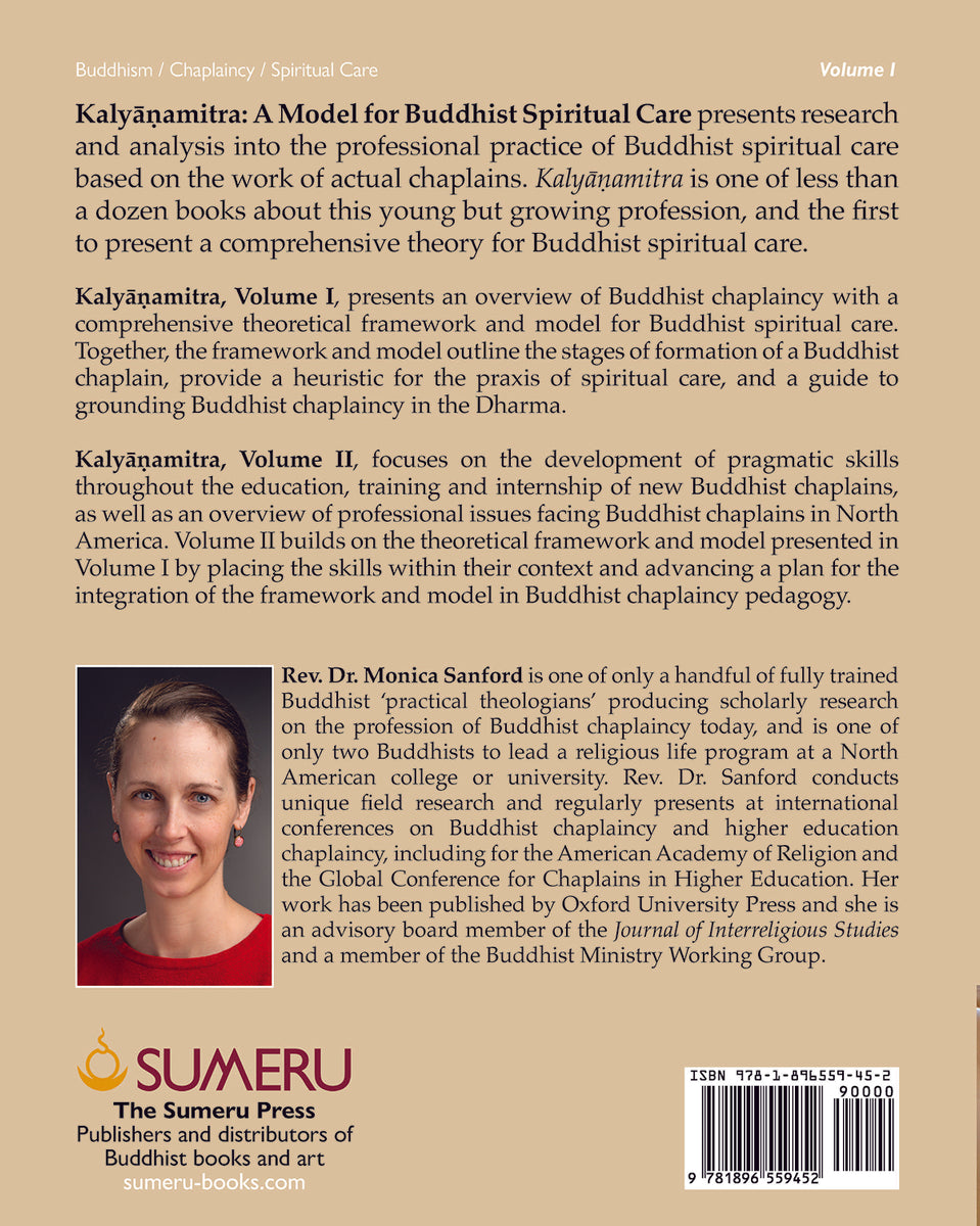 Kalyāṇamitra: A Model for Buddhist Spiritual Care, Volume 1 – SUMERU BOOKS